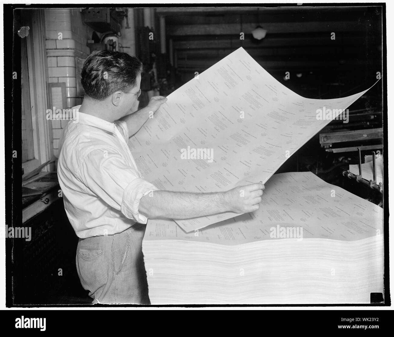Printing pressman Cut Out Stock Images & Pictures - Alamy