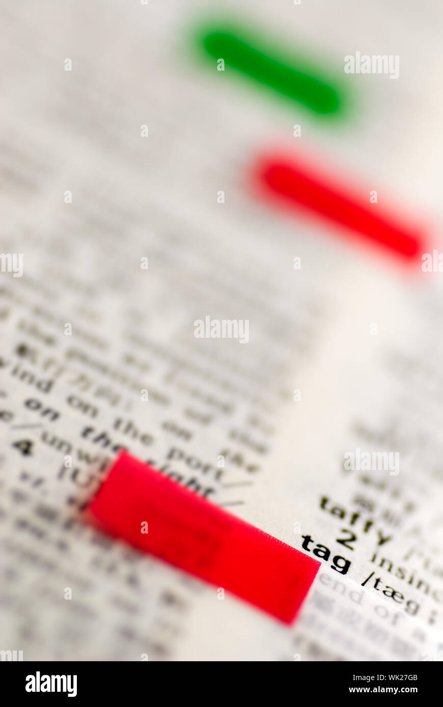 Here are tags show the word of tag Stock Photo - Alamy