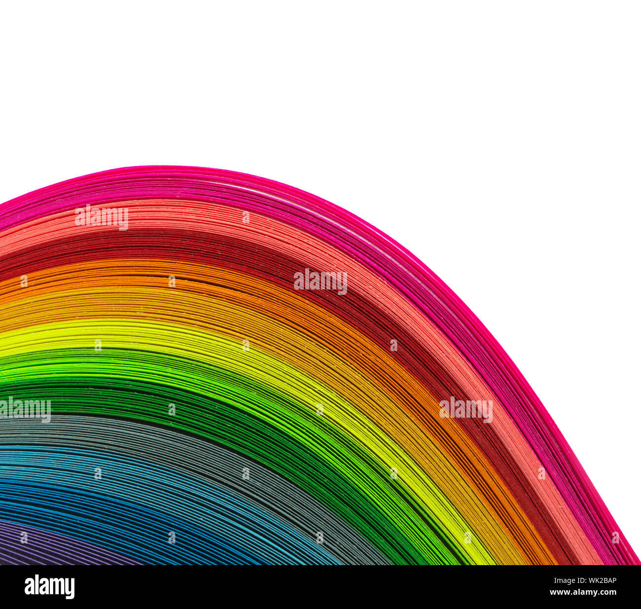 Paper strips in rainbow colors as a colorful backdrop Stock Photo - Alamy