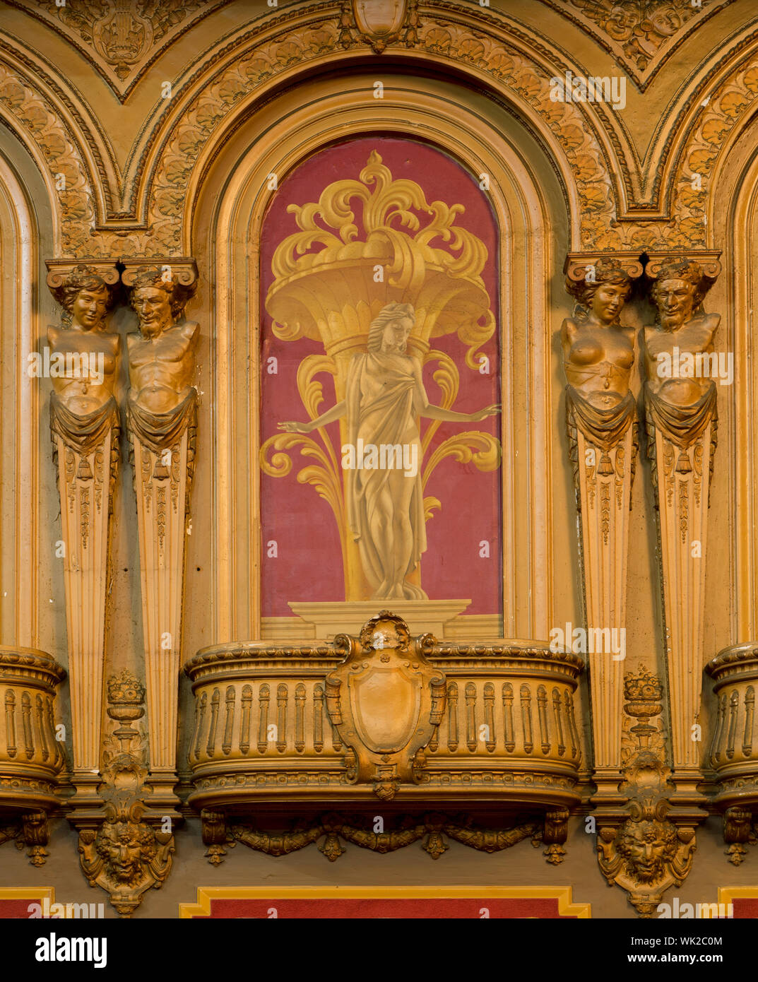 Interior architectural details of the Fox Warfield Theatre, a 2,300 ...