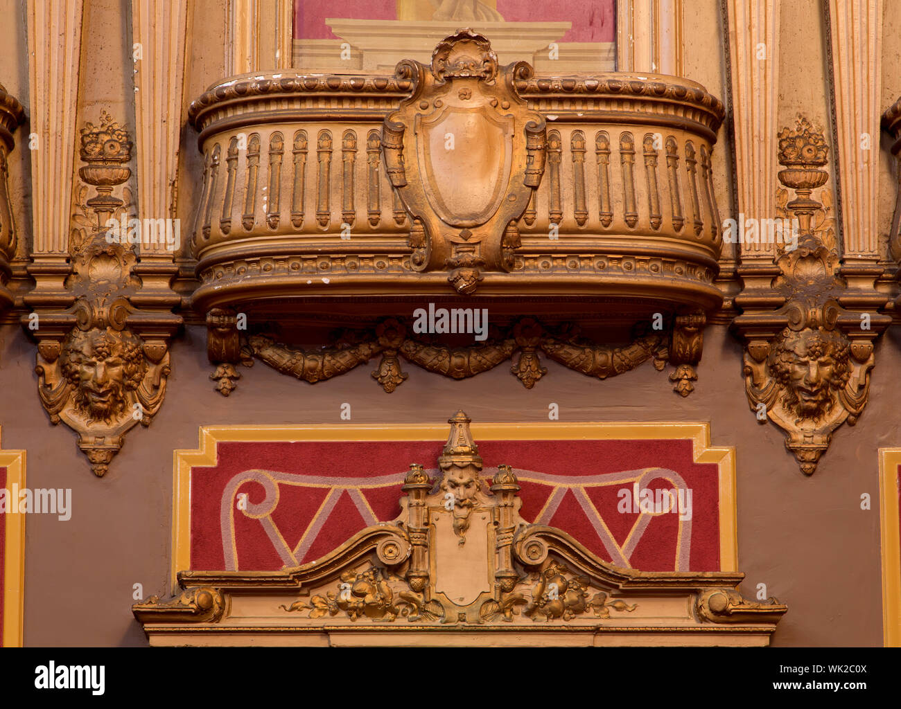 Interior architectural details of the Fox Warfield Theatre, a 2,300 ...