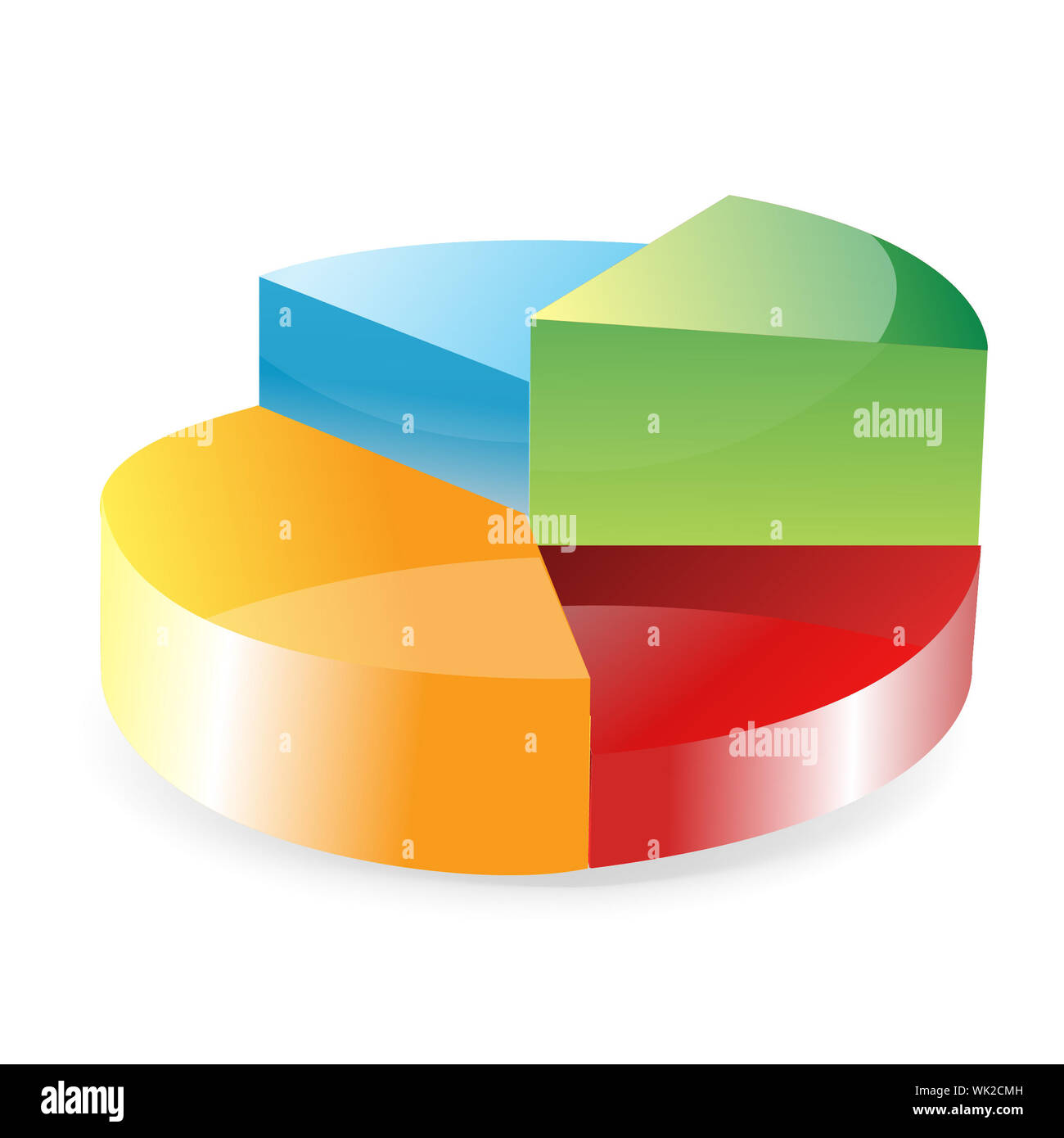 illustration of progressive pie chart on isolated white background ... illustration of progressive pie chart on isolated white background ...