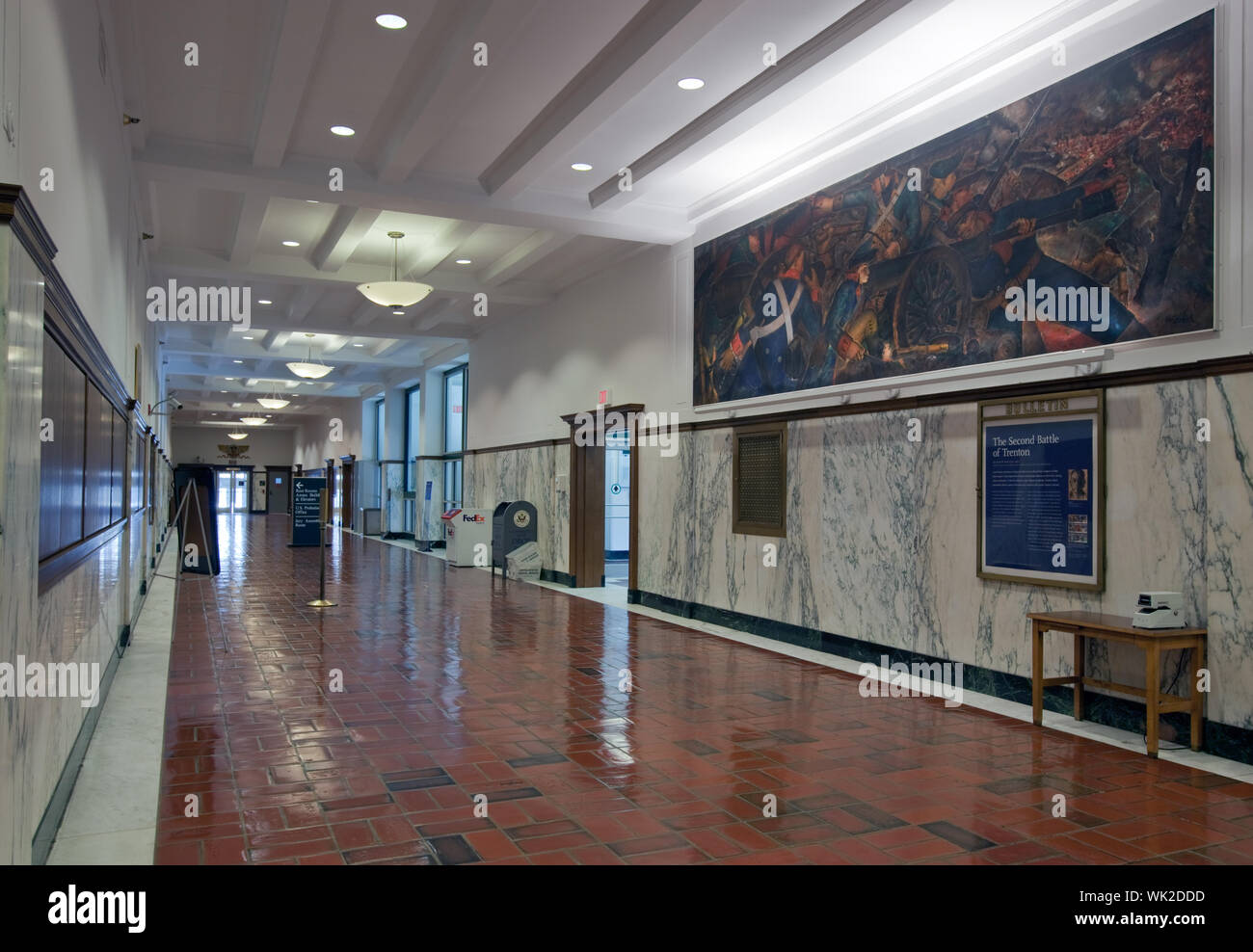 Interior corridors, Clarkson S. Fisher Federal Building & U.S ...