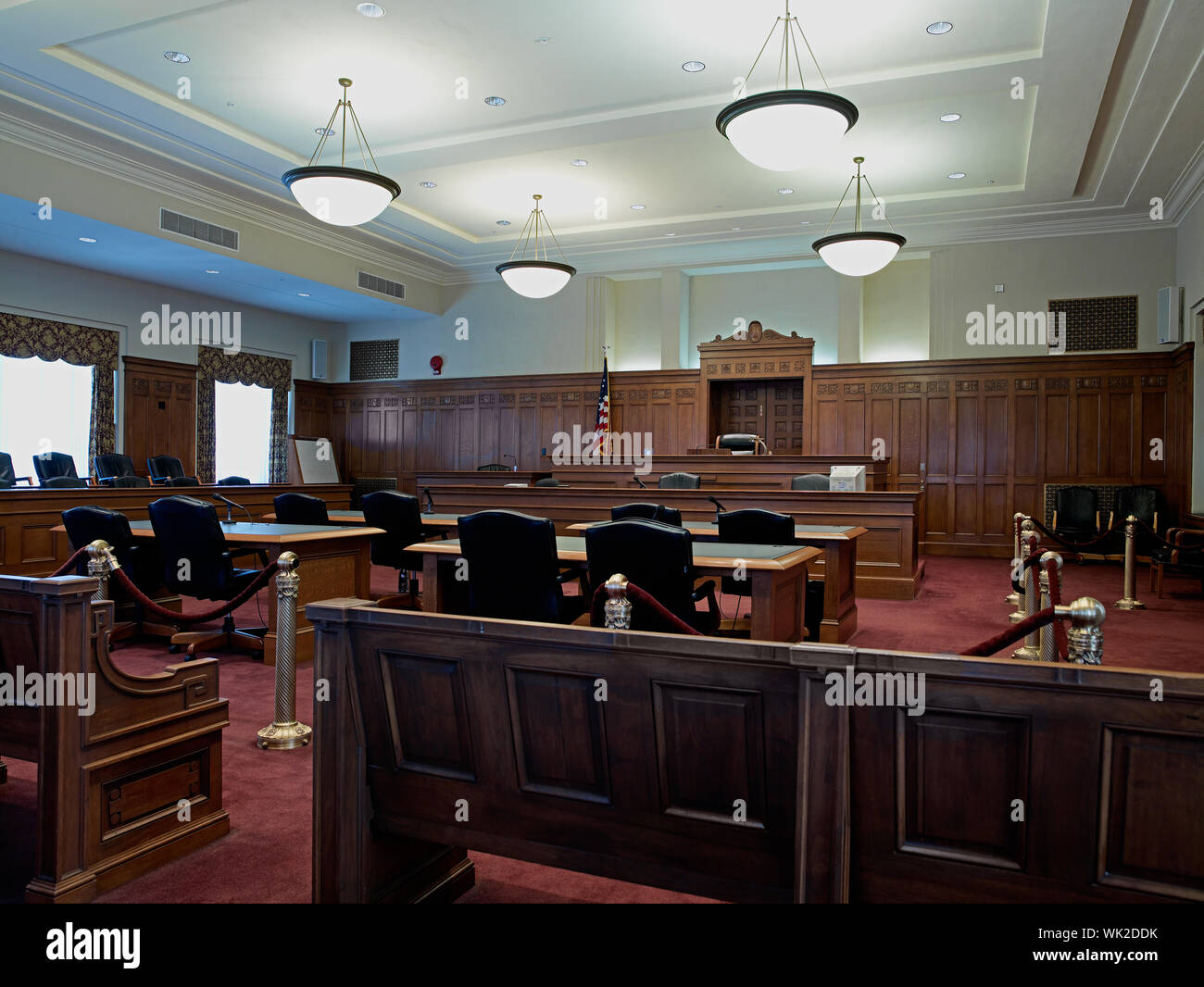 Interior courtroom, Robert J. Nealon Federal Building and U.S ...