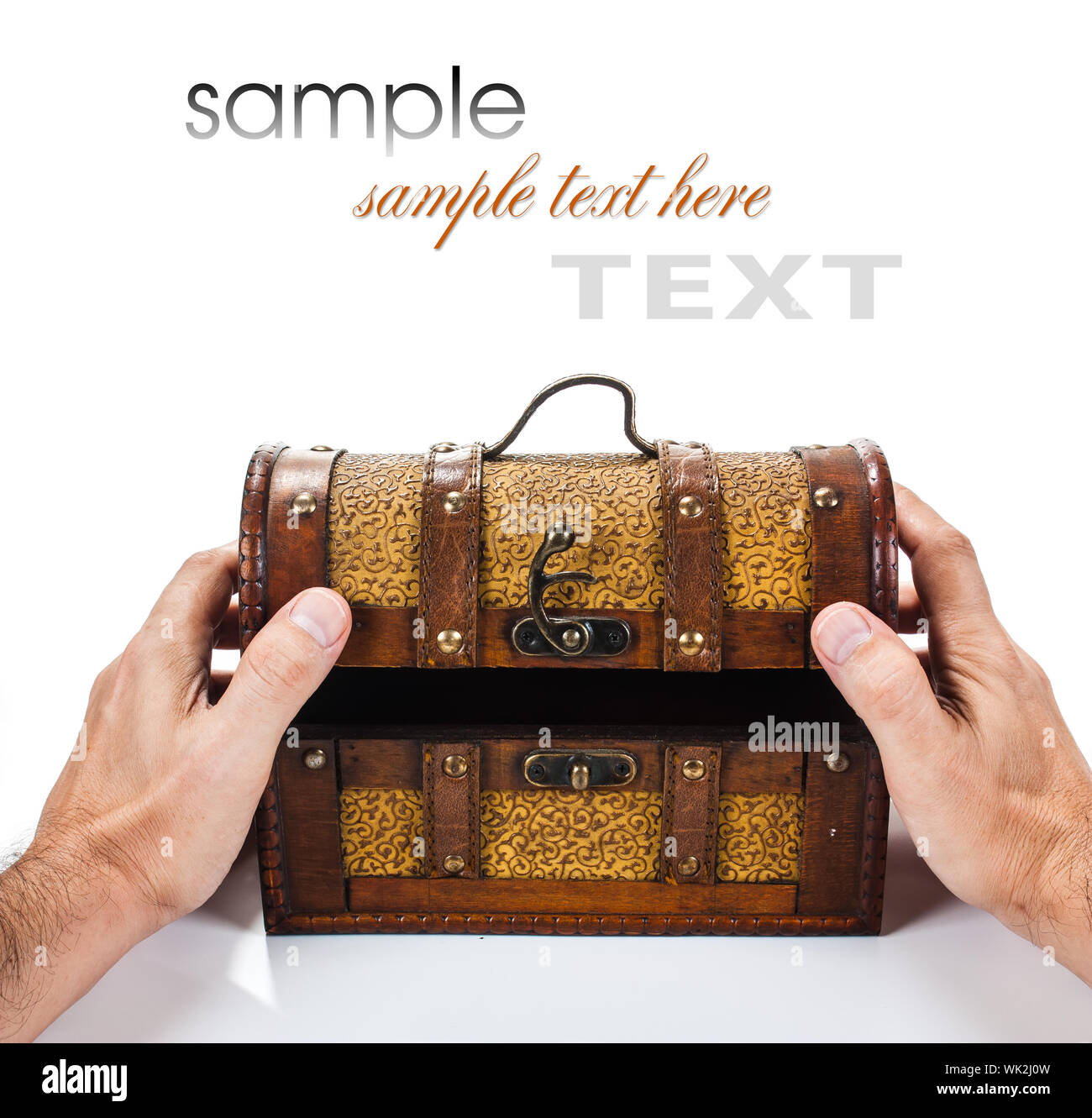 Chest isolated on a white background Stock Photo - Alamy