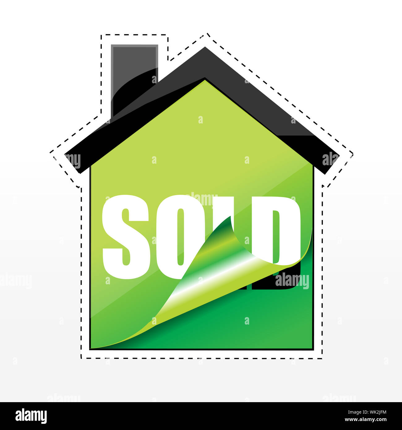 Vector sold house hi-res stock photography and images - Alamy