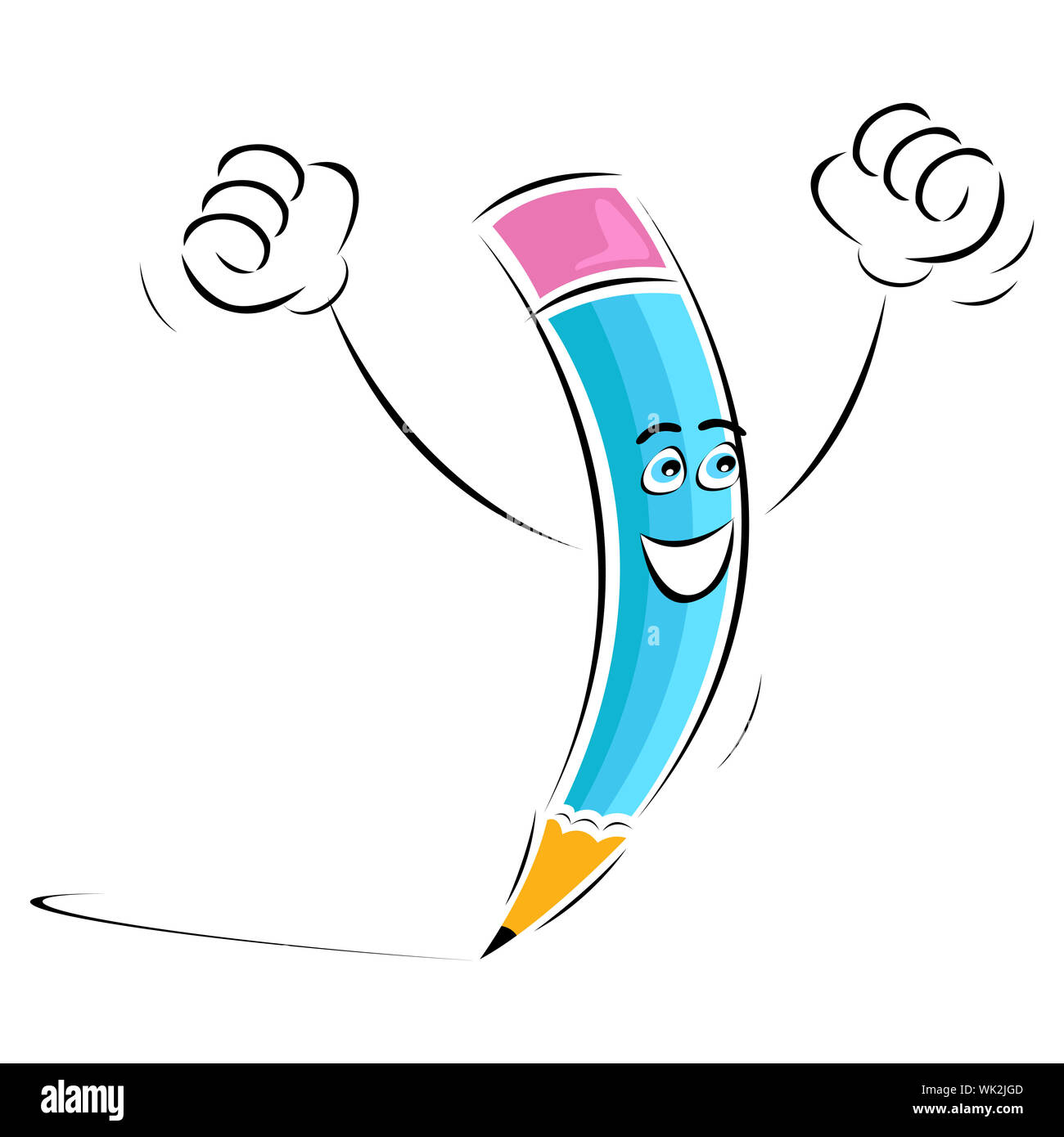 Happy boy winning race cartoon hi-res stock photography and images - Alamy