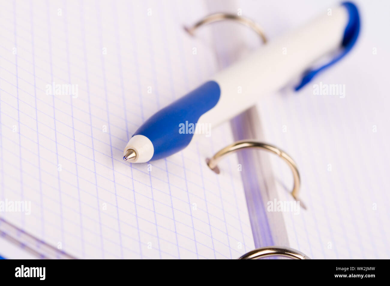 business organizer, notebook or planner with pen Stock Photo - Alamy