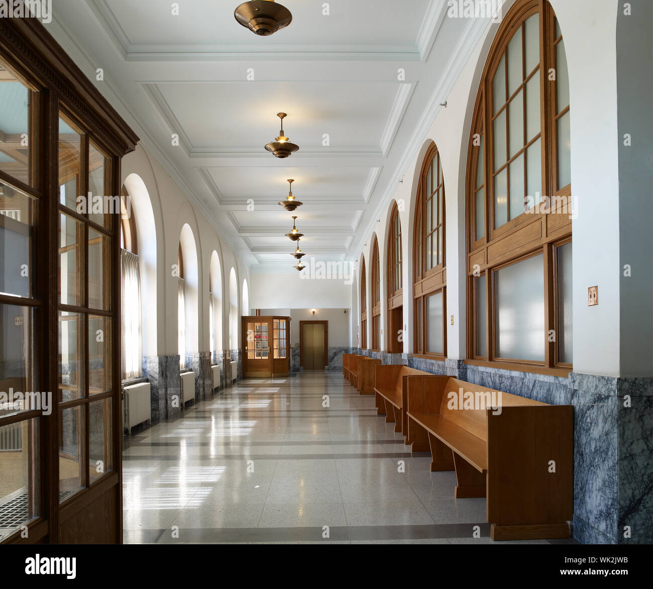 Interior lobby, William O. Douglas Federal Building and U.S. Courthouse ...