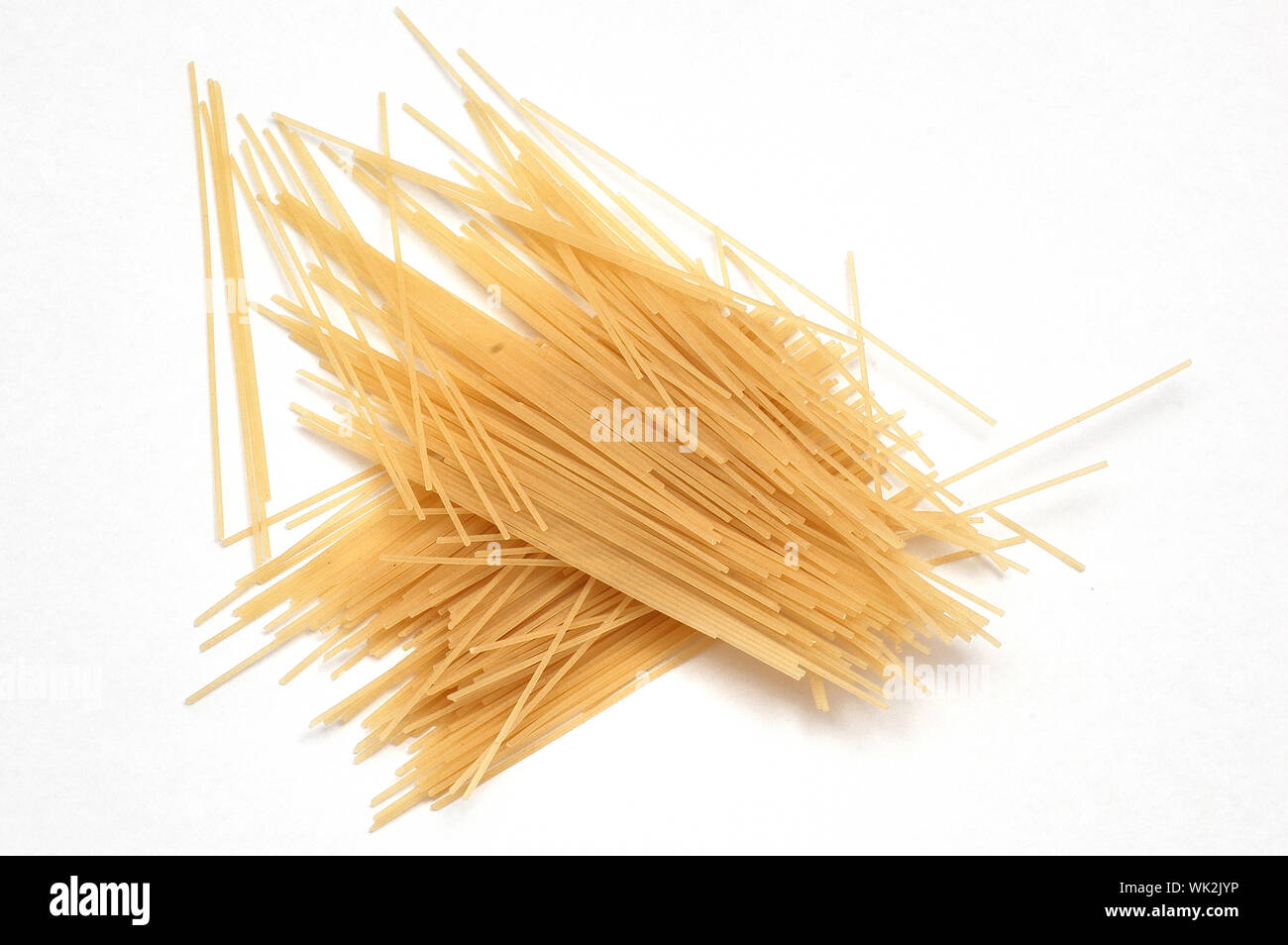 Some spaghetti isolated on white Stock Photo - Alamy