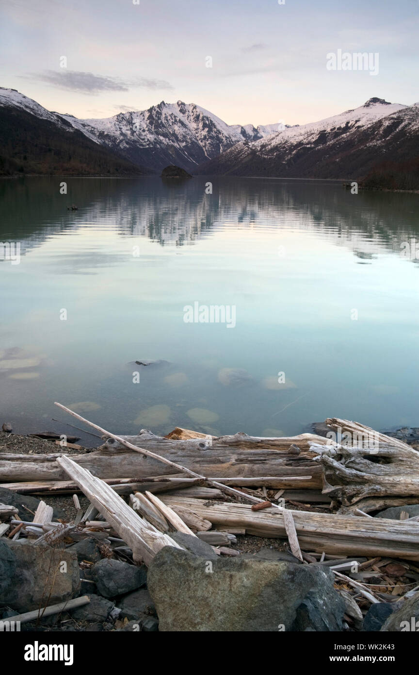 Coldwater Lake at the base of Mount St. Helens Washington State USA ...