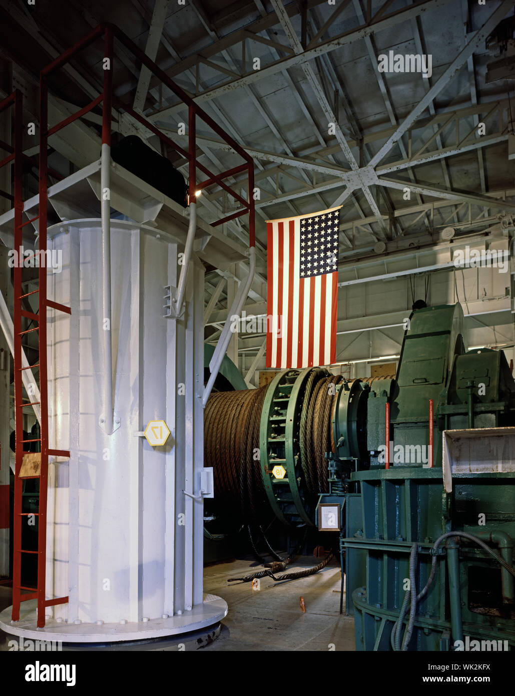 Interior of Big Brutus, a gigantic strip-mining shovel in southeastern ...