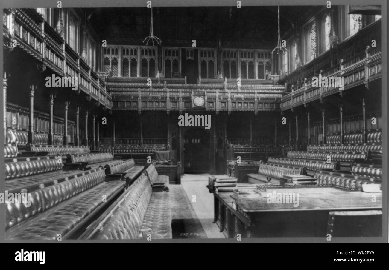 Interior of House of Commons (Parliament House), London, England / F.F ...