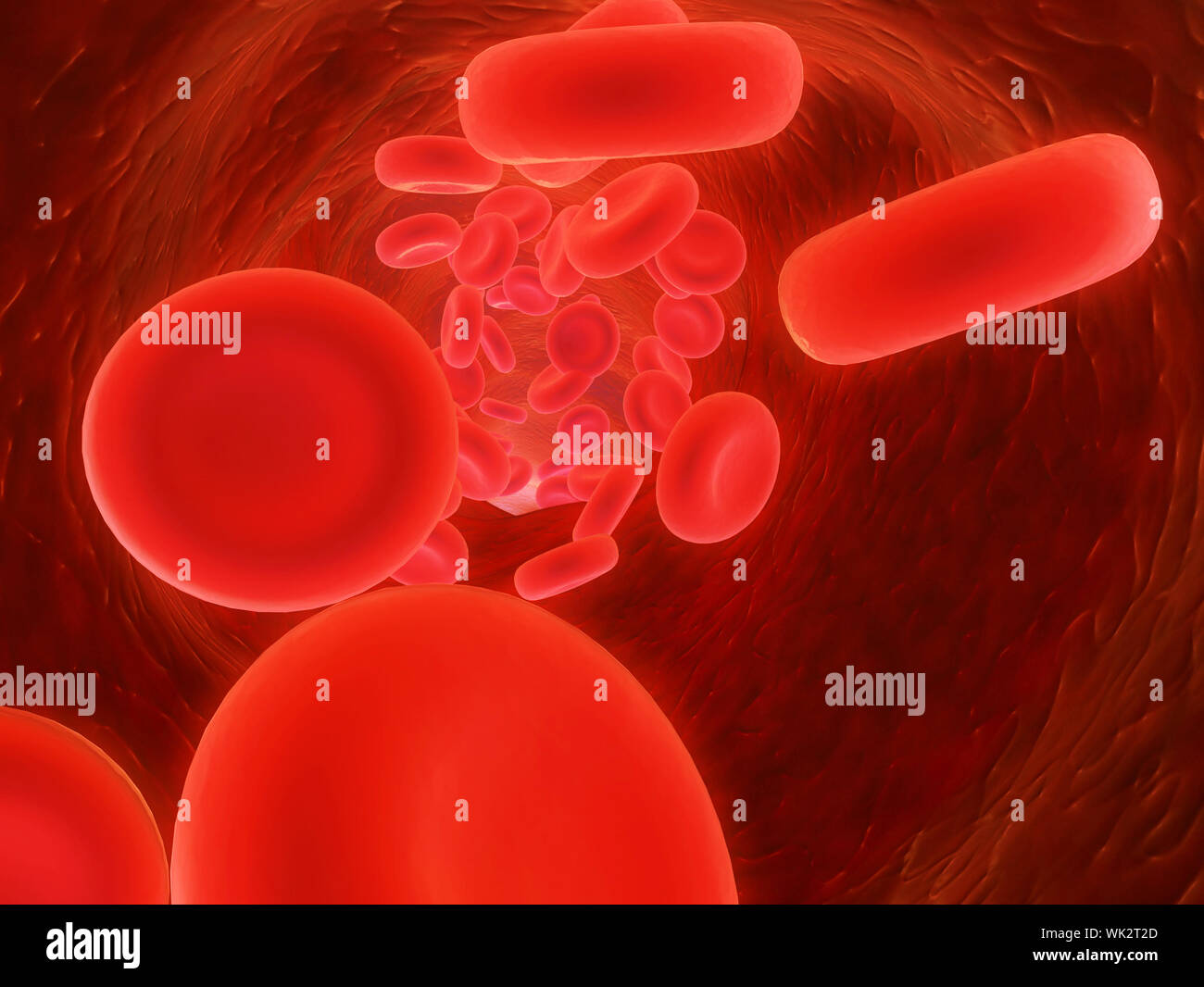 streaming blood cell Stock Photo - Alamy