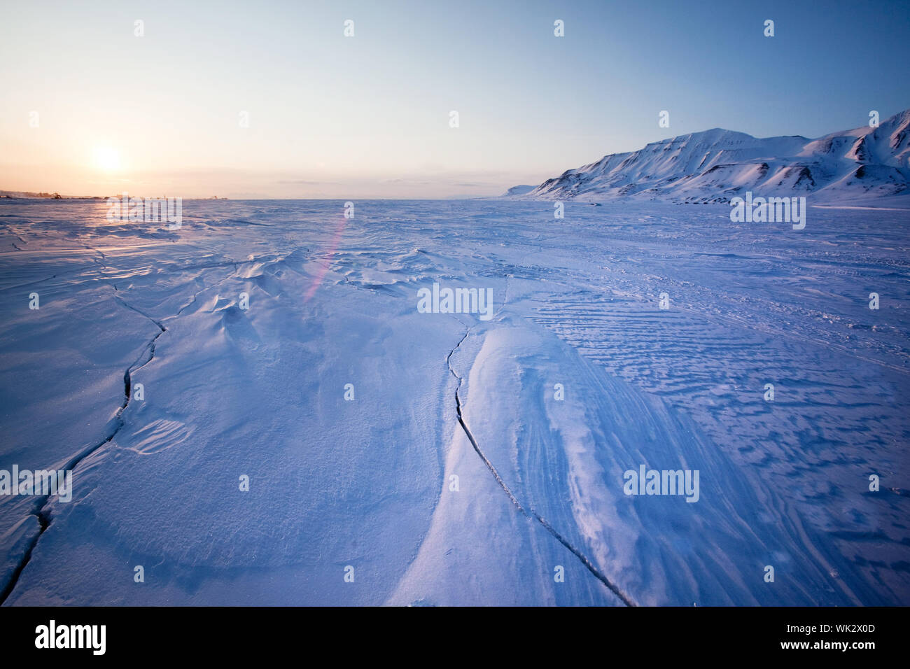 Frozen Ice Landscape Stock Photo - Alamy