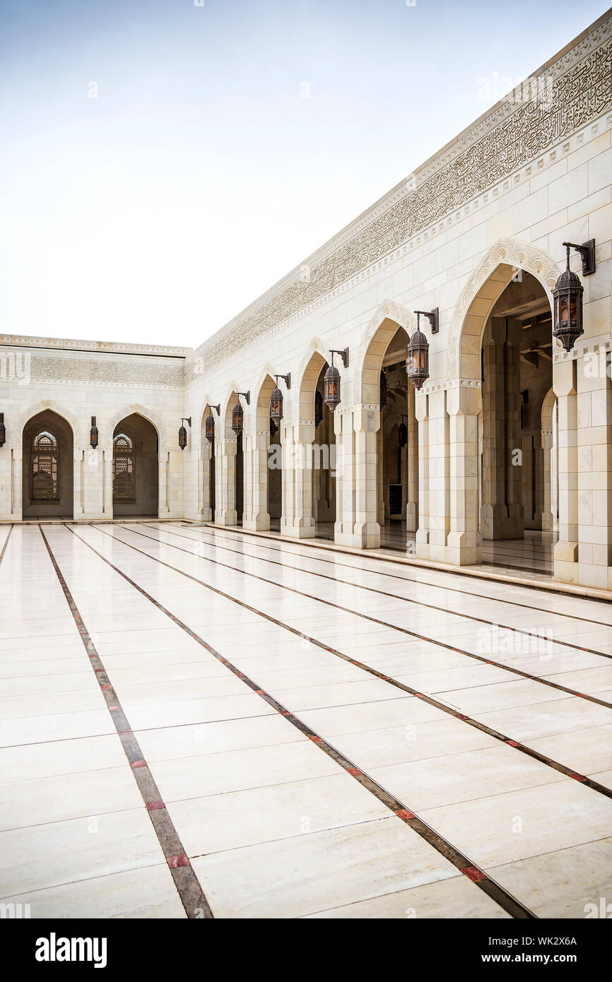 Picture of Grand Sultan Qaboos Mosque in Muscat, Oman Stock Photo - Alamy
