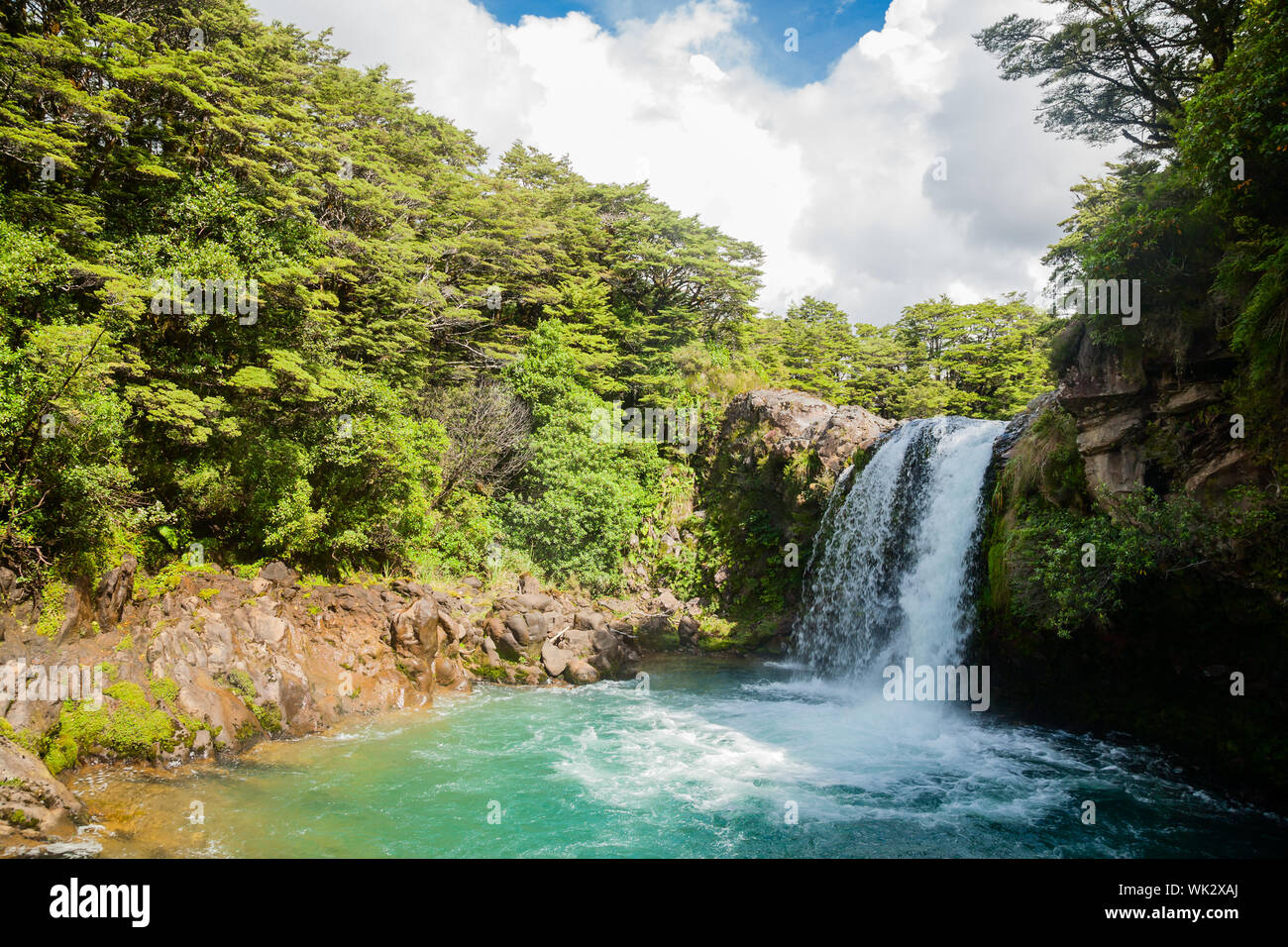 Tawhai Falls at Tongariro National Park in New Zealand Stock Photo - Alamy