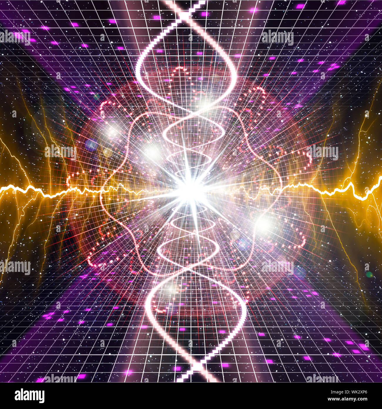 An image of a nice lights space music background Stock Photo - Alamy