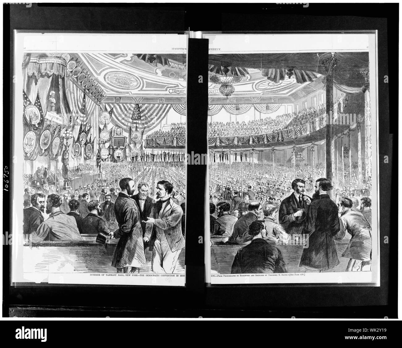 Interior of Tammany Hall, New York--the Democratic convention in ...