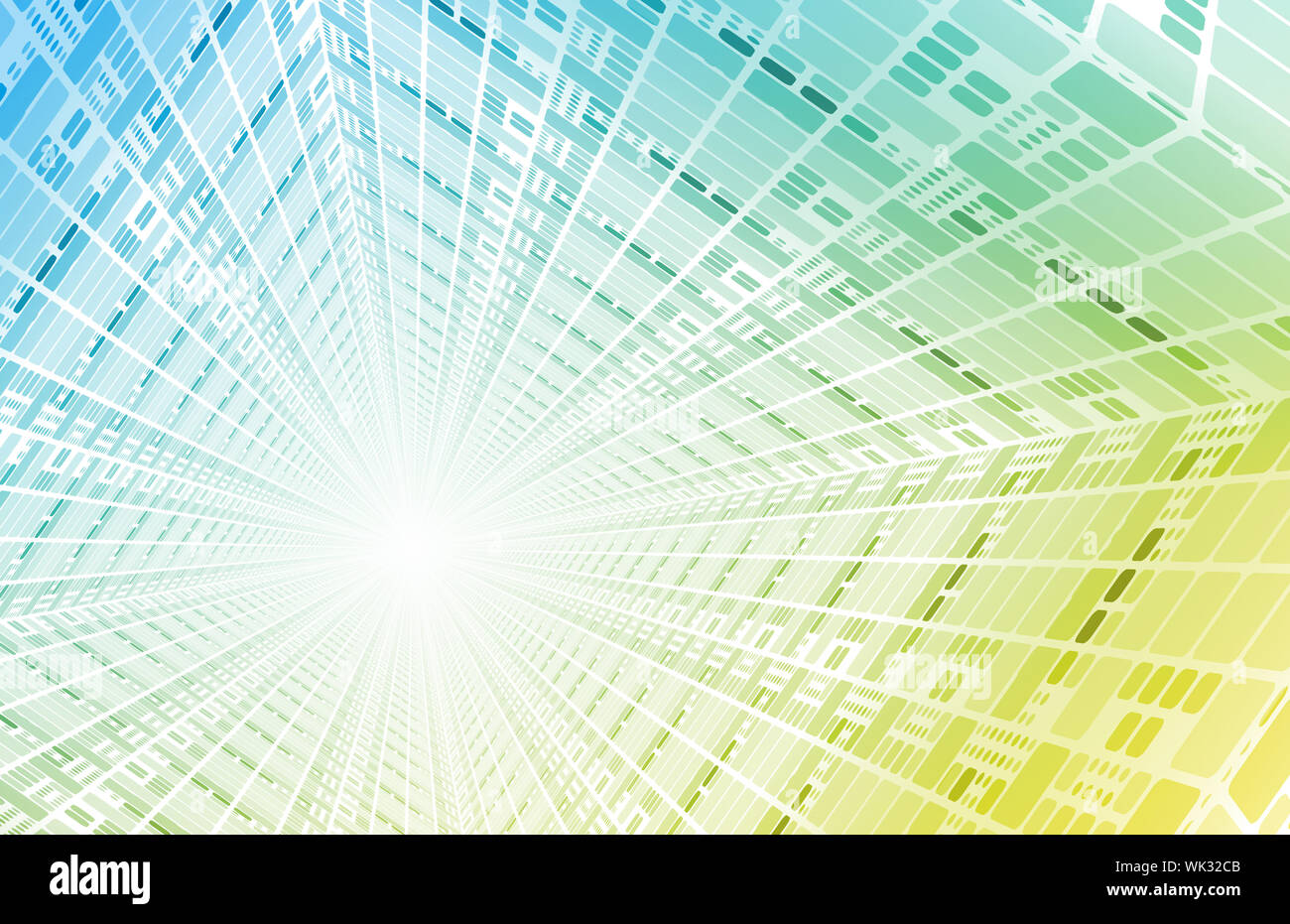 Futuristic Digital Network with Data Communication Art Stock Photo - Alamy