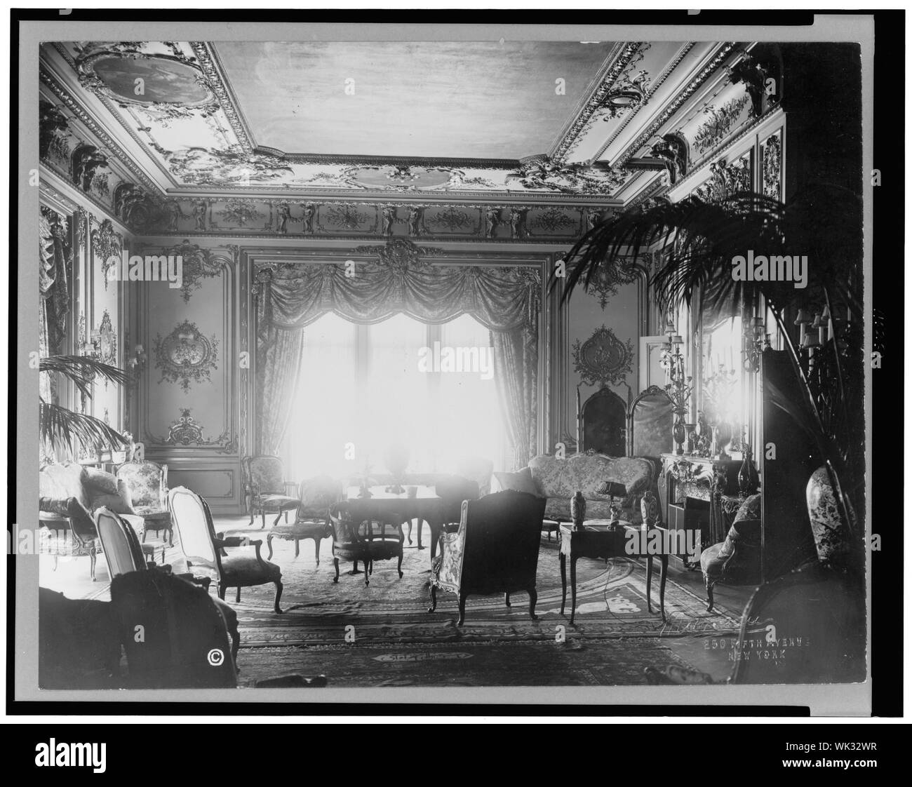 Interior of residence of John Jacob Astor, New York City Stock Photo ...