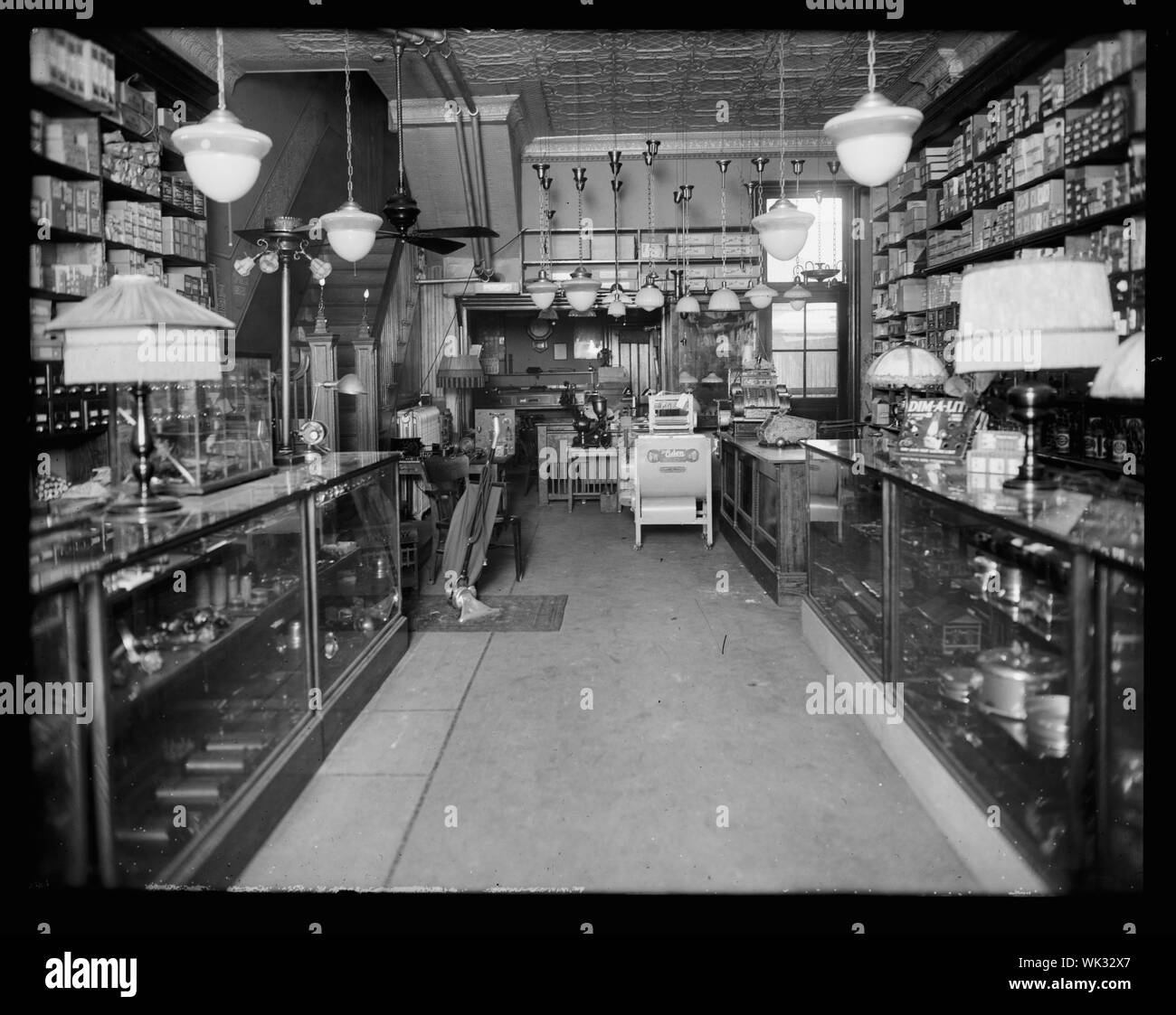 Store interior display Black and White Stock Photos & Images - Alamy