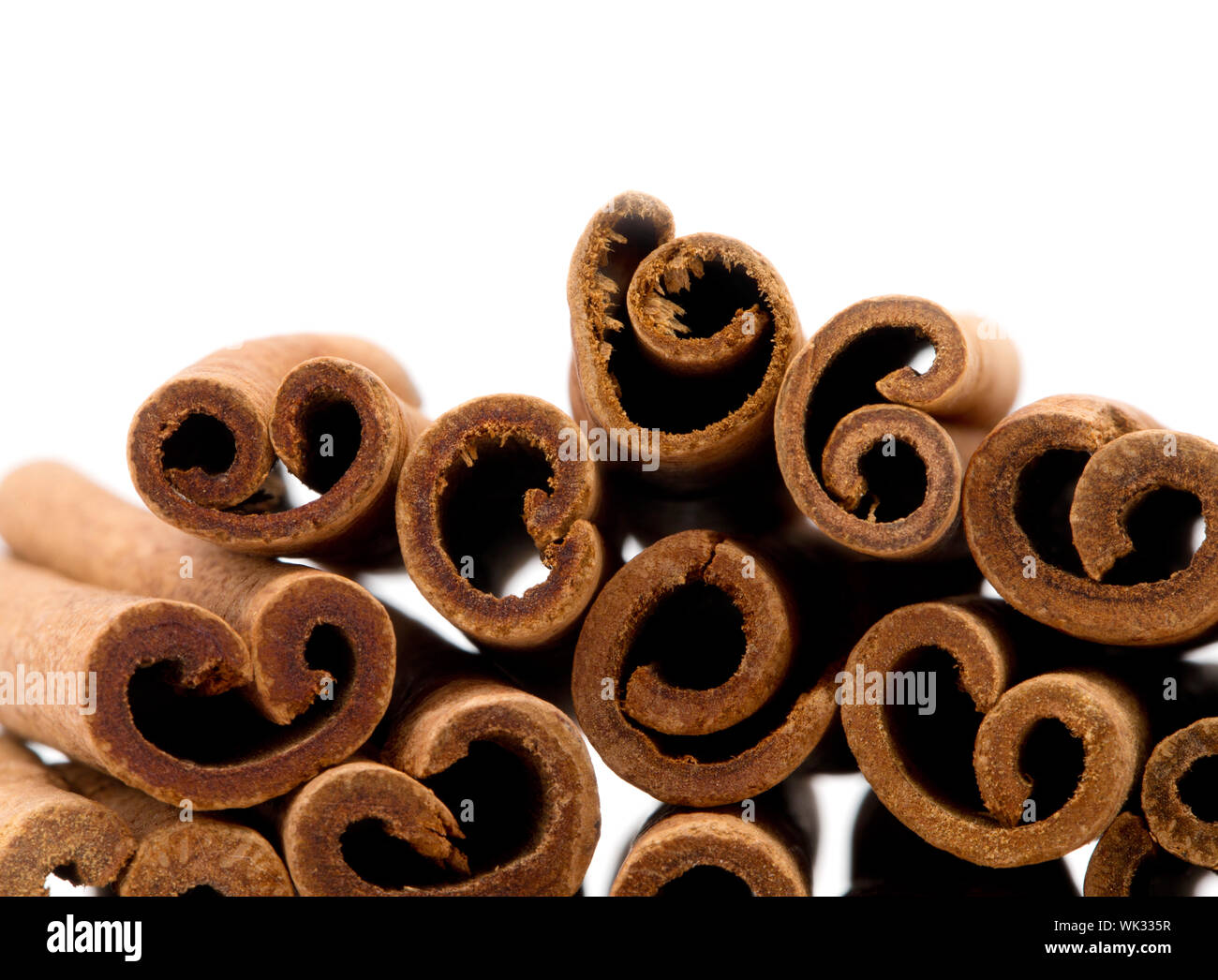 cinnamon isolated on white background Stock Photo - Alamy