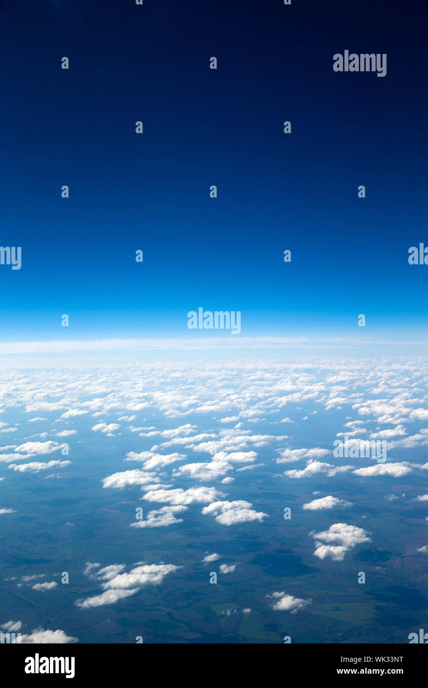 Aerial sky and clouds background Stock Photo - Alamy