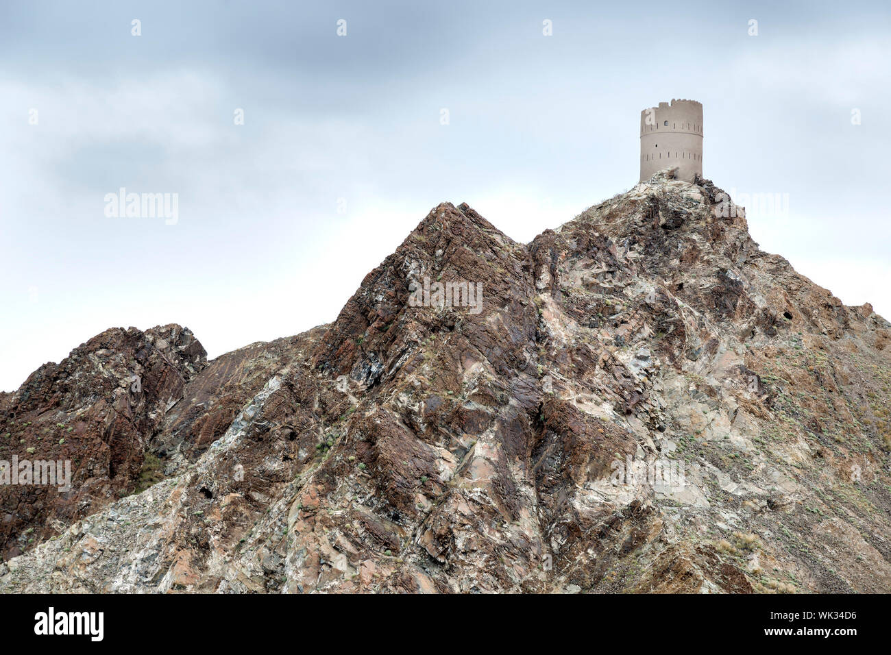 Picture of a historic tower in Muscat, Oman Stock Photo - Alamy