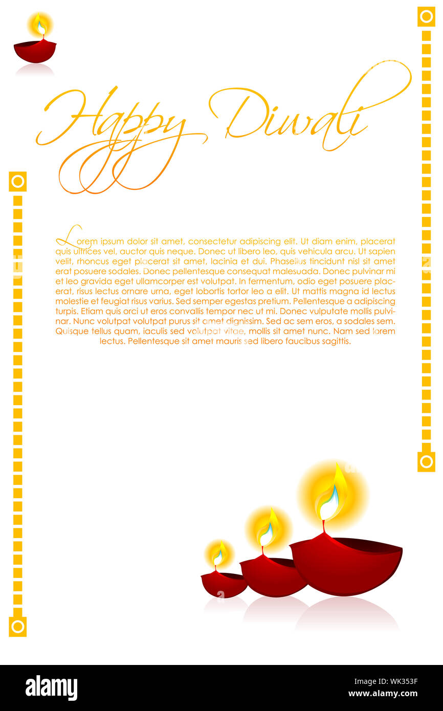 Diwali festival card template hi-res stock photography and images - Alamy