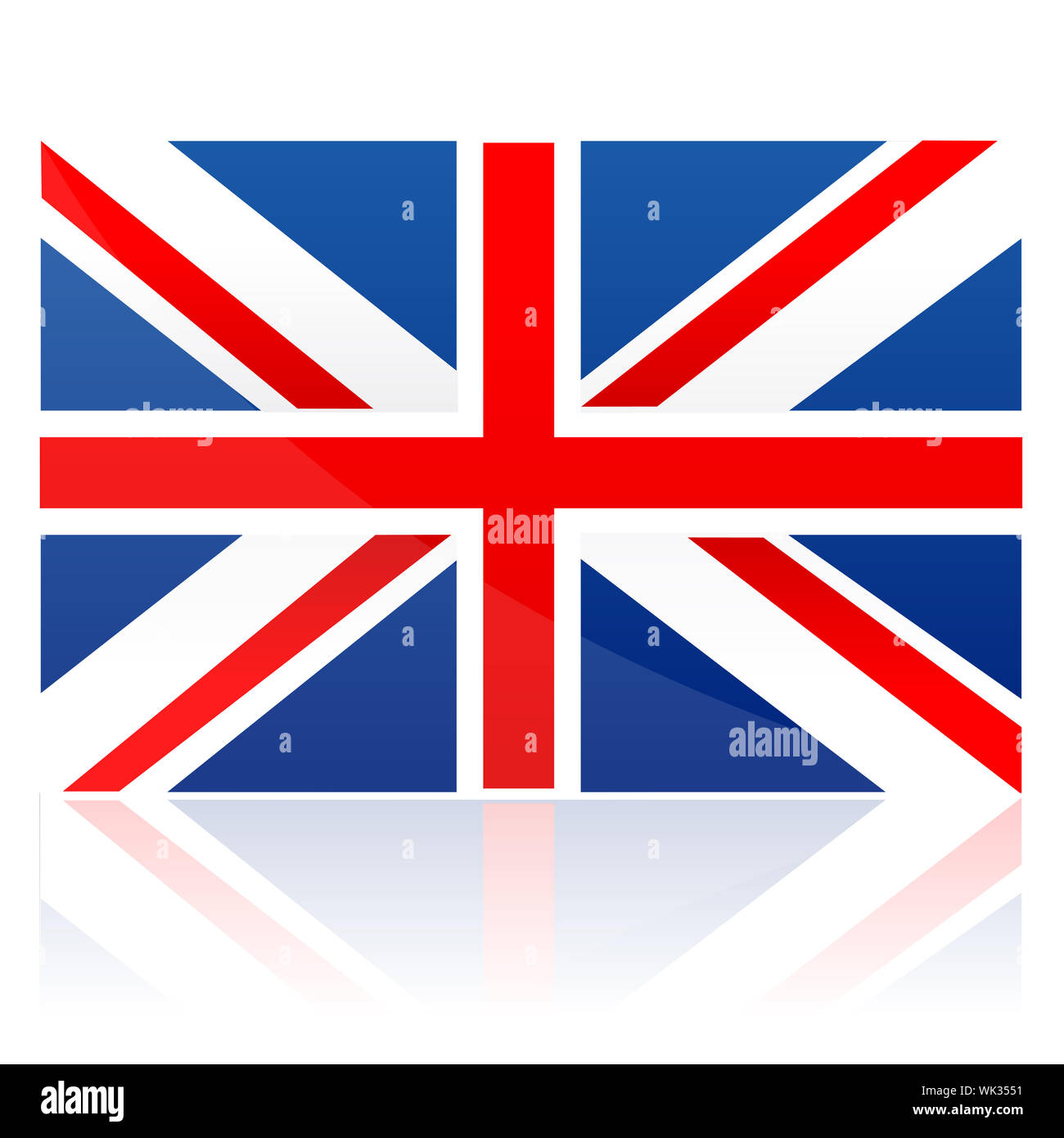 illustration of flag of london on isolated background Stock Photo - Alamy