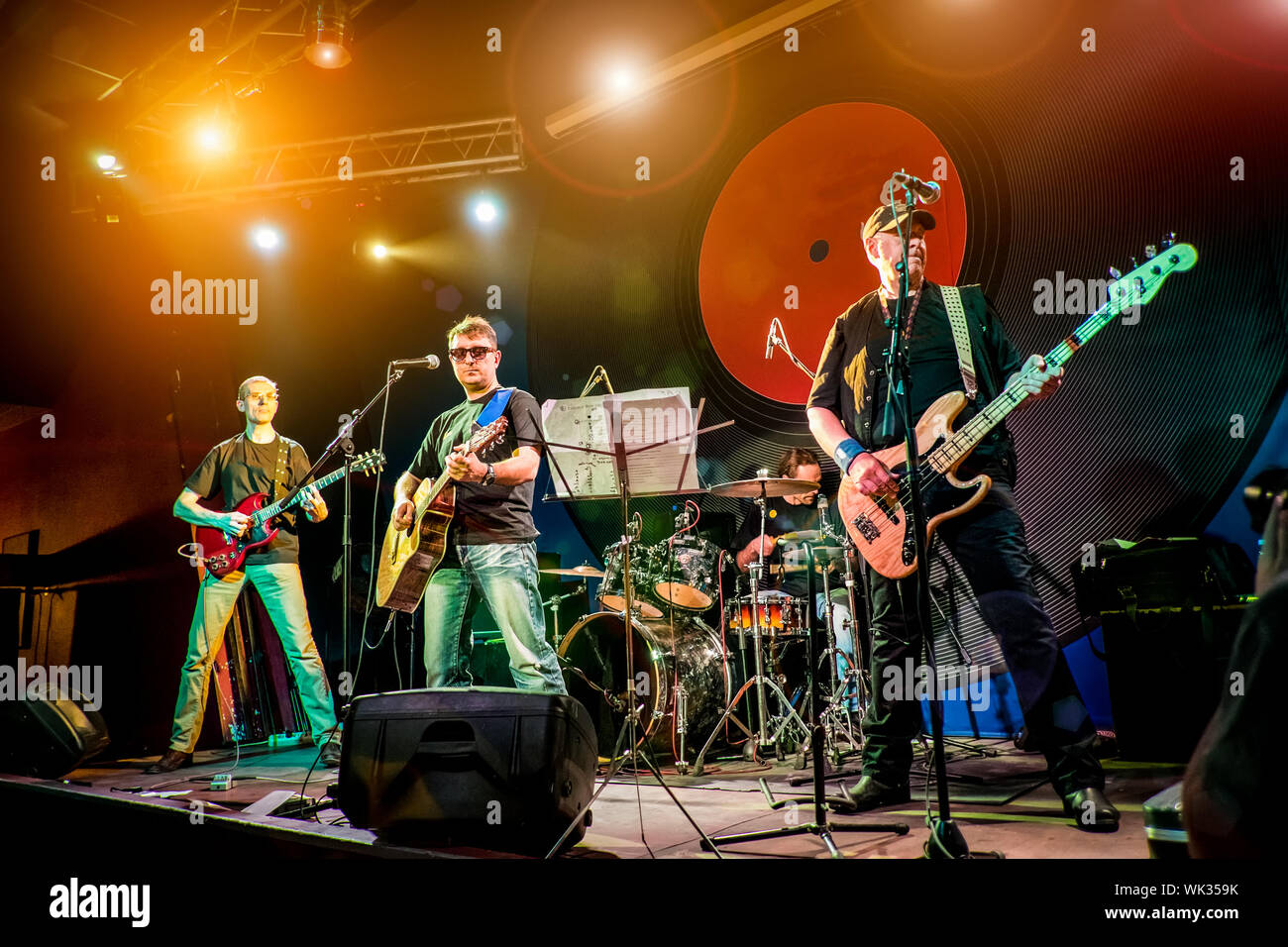 Group performs in nightclub hi-res stock photography and images - Alamy