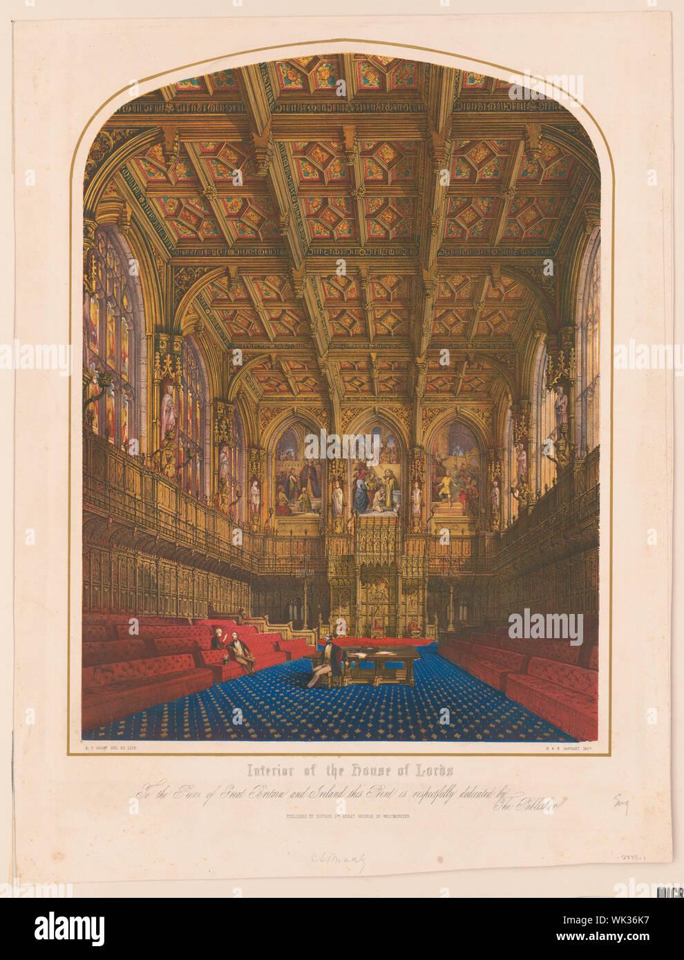 Interior of the house of lords Stock Photo - Alamy