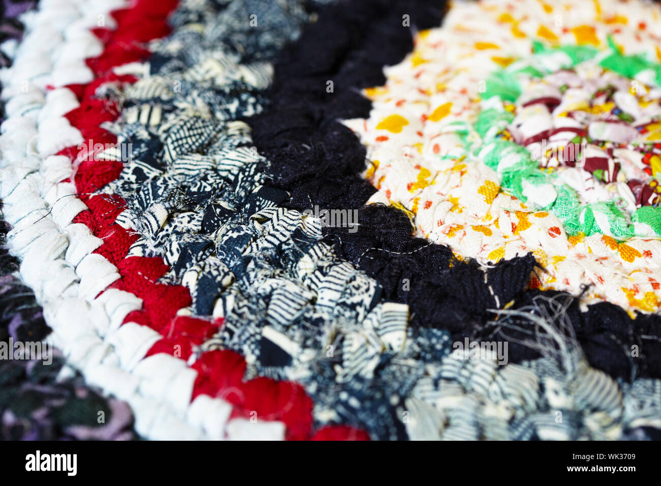 Vintage rag rug black hi-res stock photography and images - Alamy