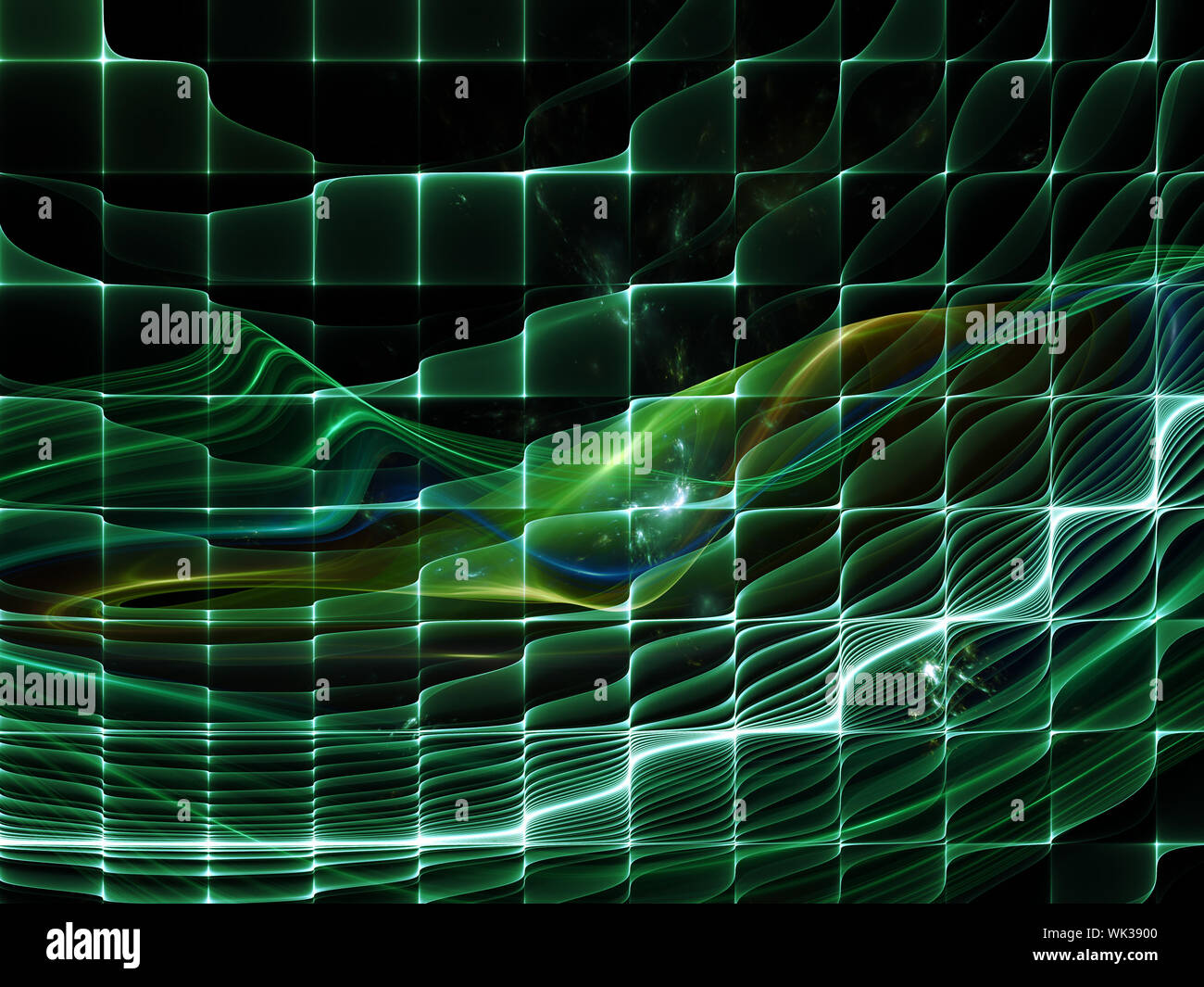 Geometry of Space series. Composition of conceptual grids, curves and ...