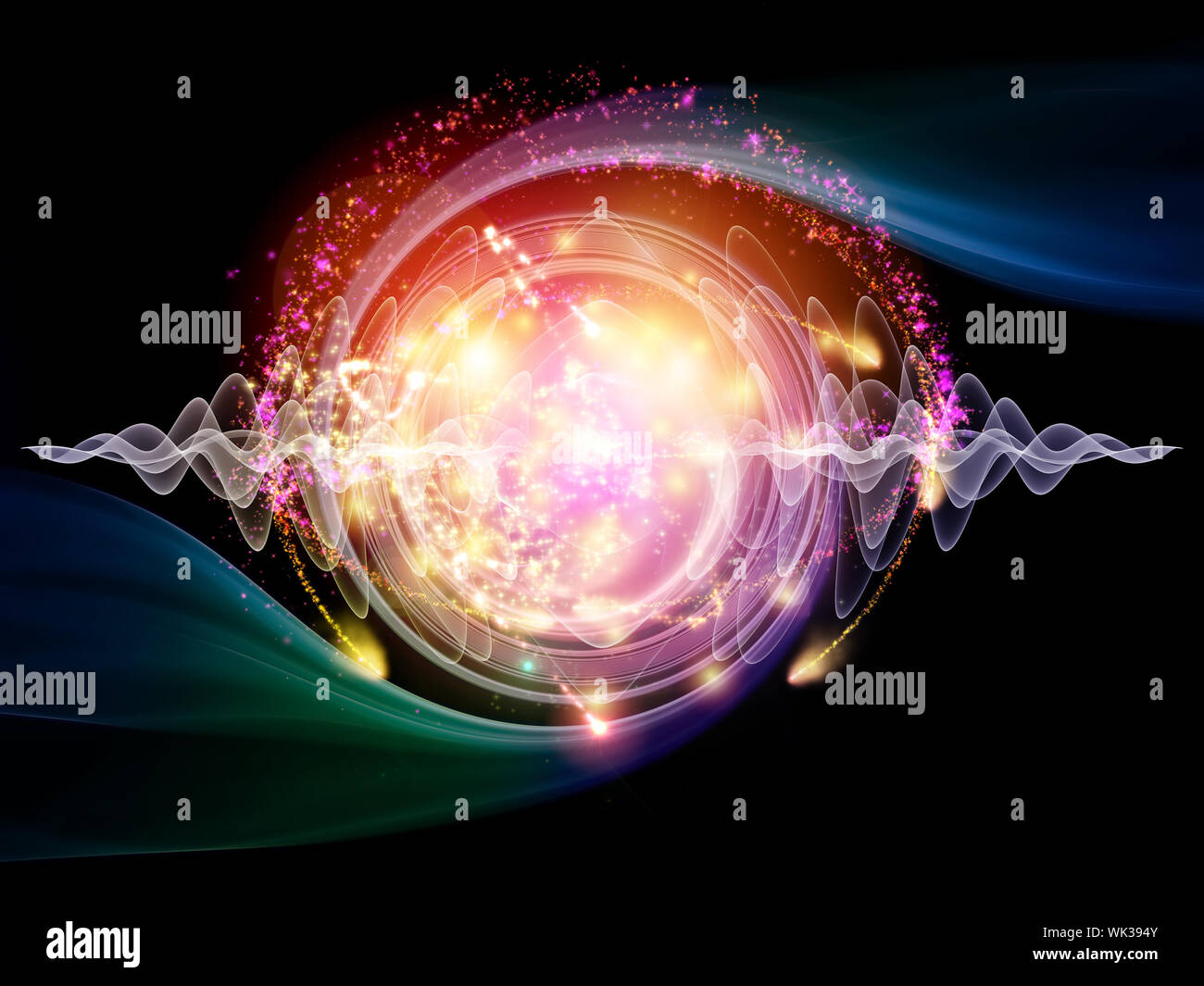 Atomic series. Interplay of lights and fractal elements on the subject ...