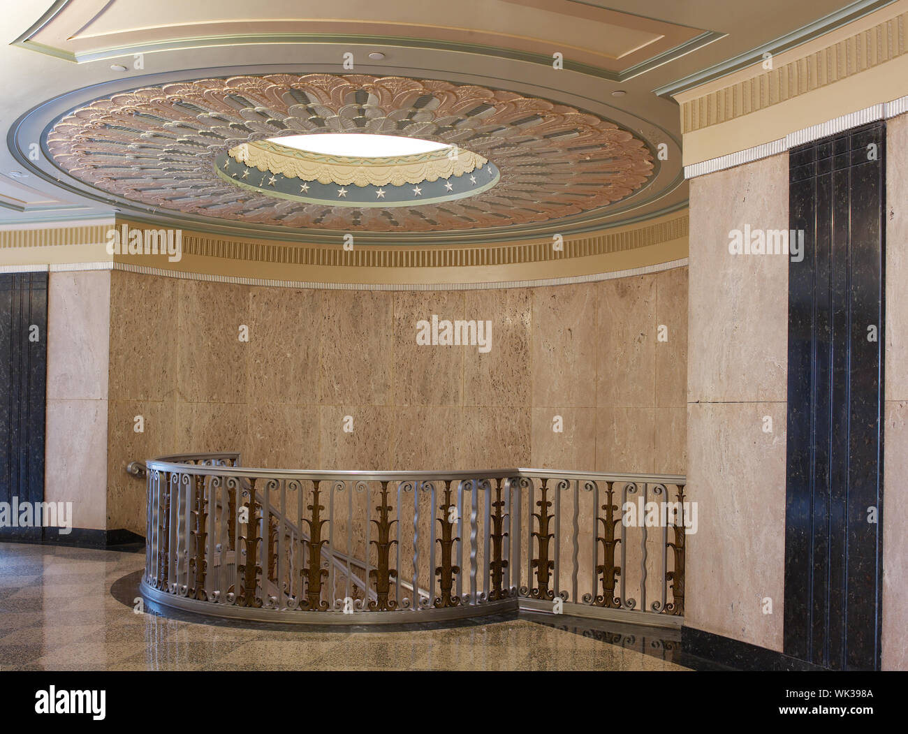Interior stairs, U.S. Custom House, Philadelphia, Pennsylvania Stock ...