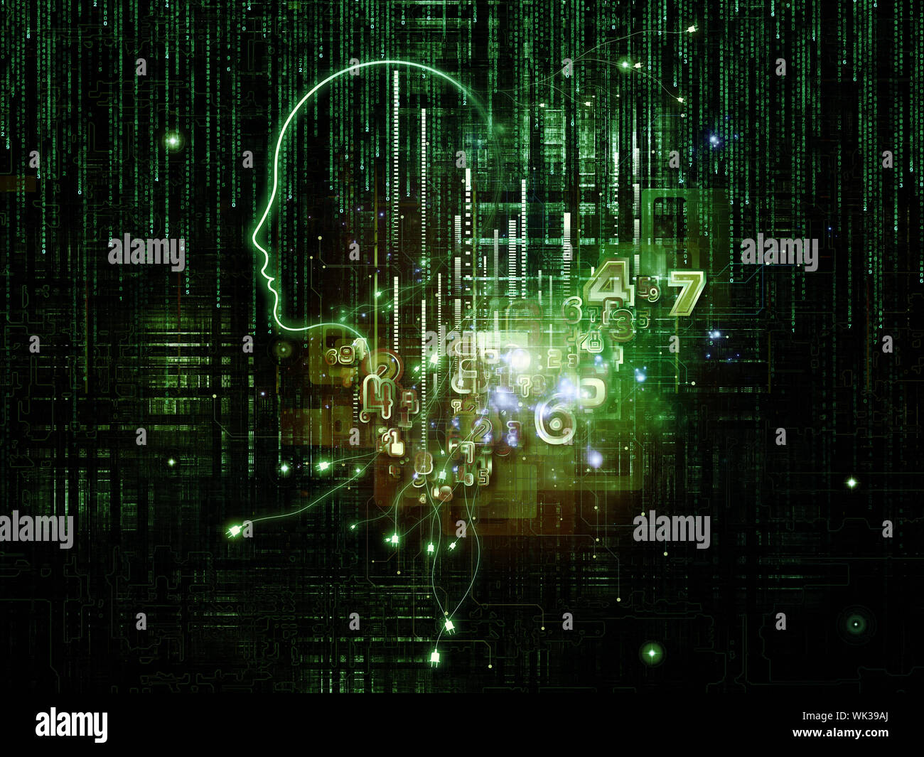 Artificial Intelligence series. Interplay of human profile and numbers ...