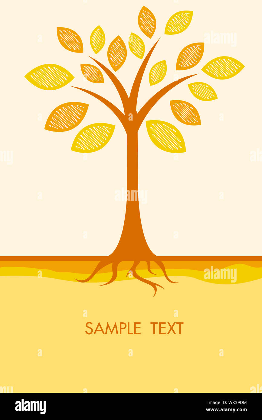 illustration of abstract vector tree Stock Photo - Alamy