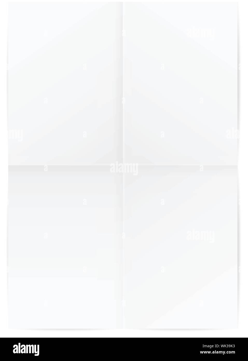 Folded paper on a white background. Vector illustration Stock Vector ...
