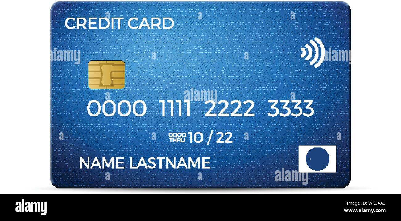 Credit card on a white background. Vector illustration Stock Vector ...