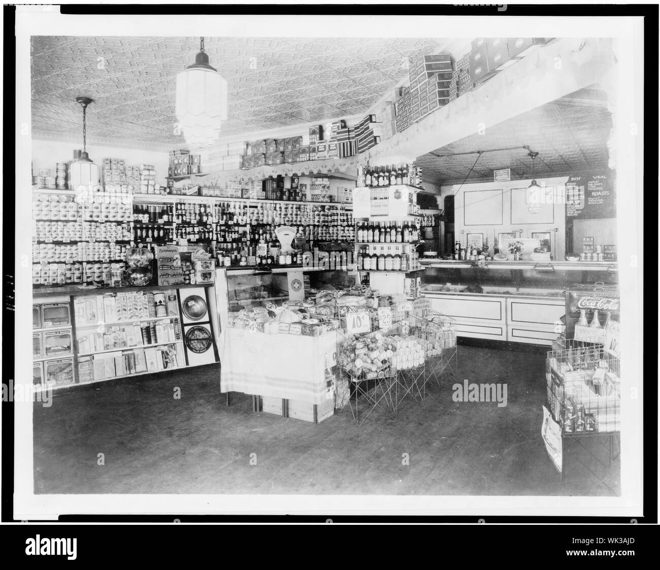 Interior view of a grocery store, Washington, D.C Stock Photo - Alamy