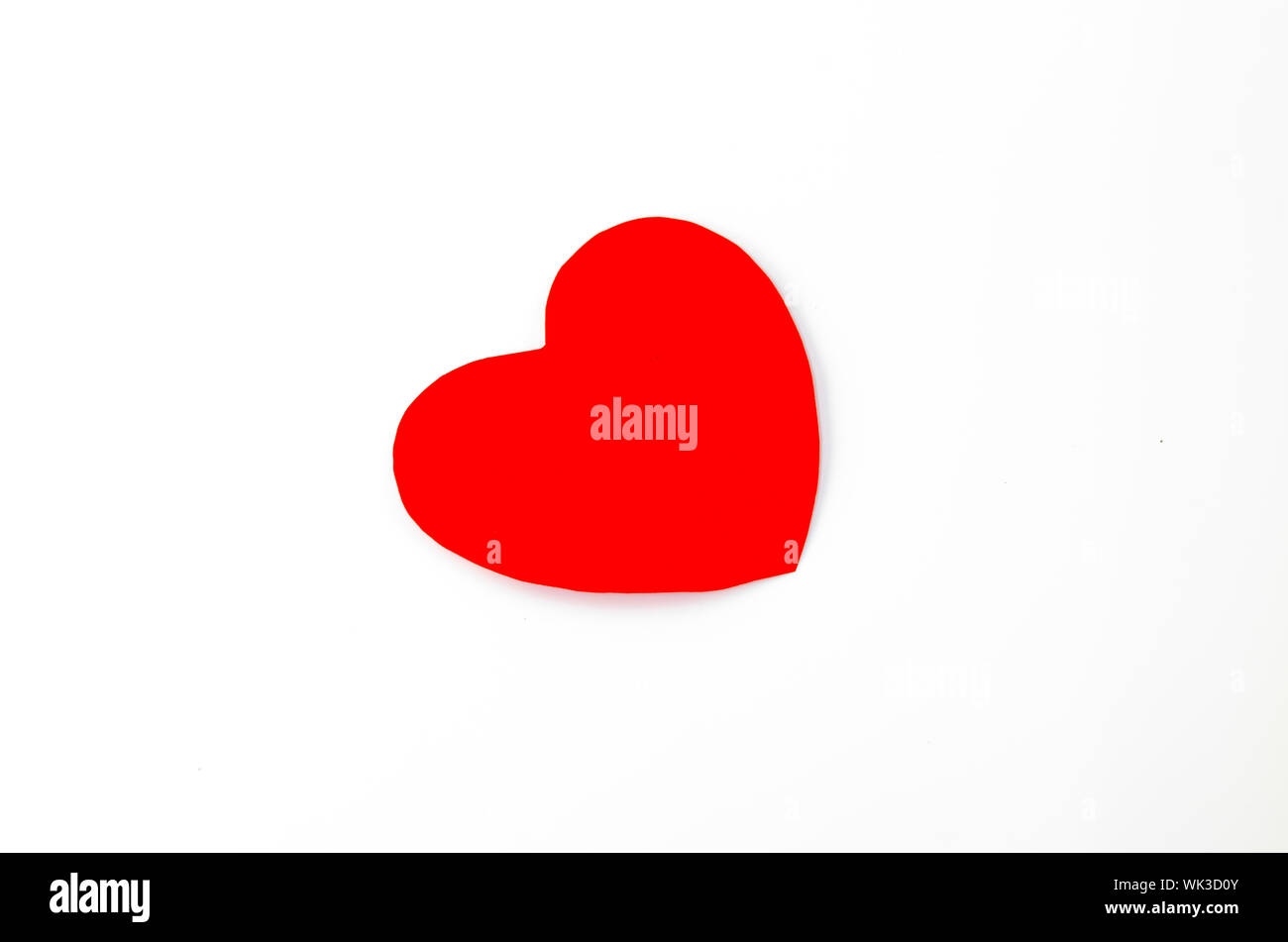 red heart isolated on white background Stock Photo - Alamy