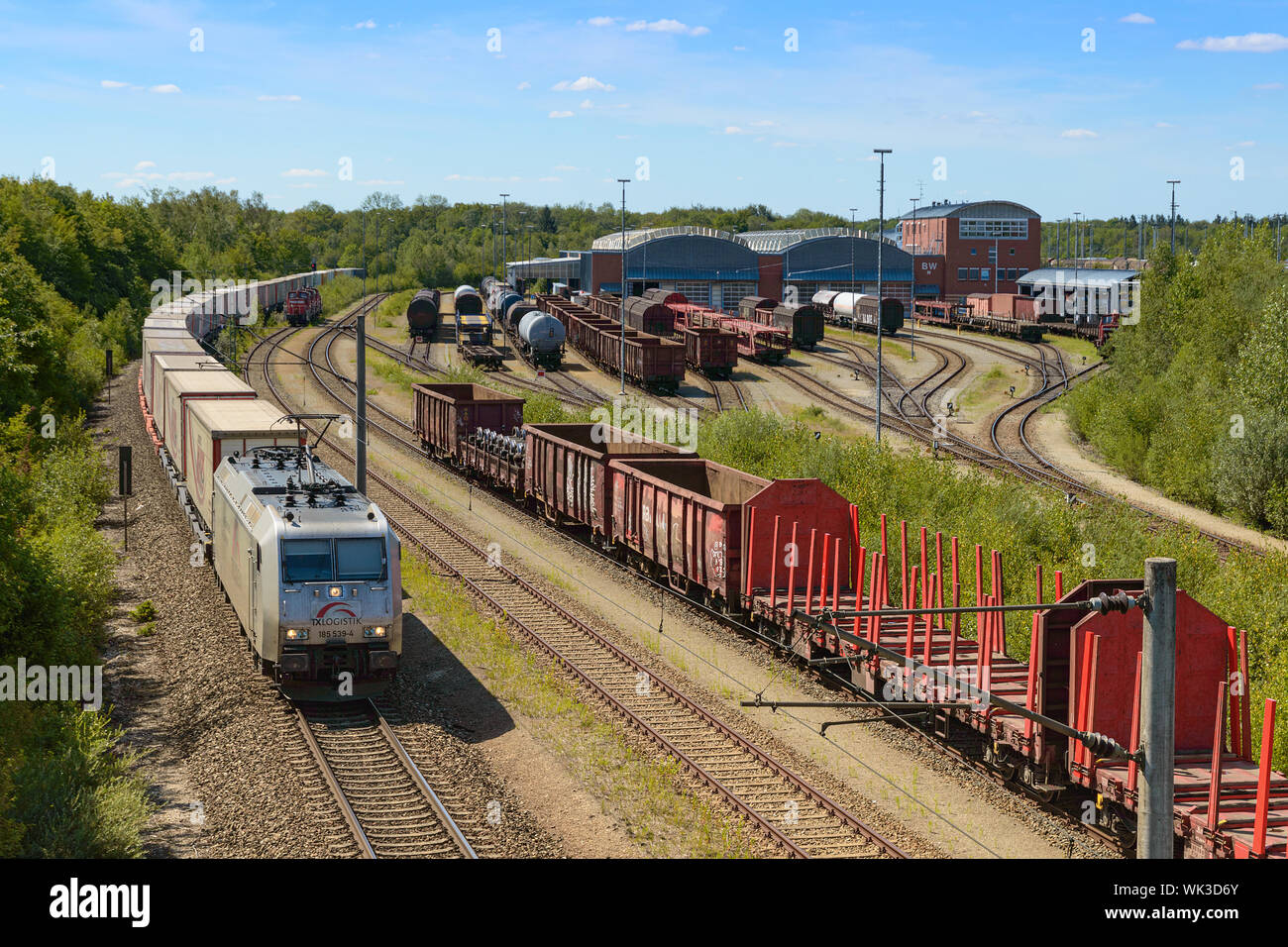 Munich, Germany - July 10, 2019: Motive power maintenance depot of ...