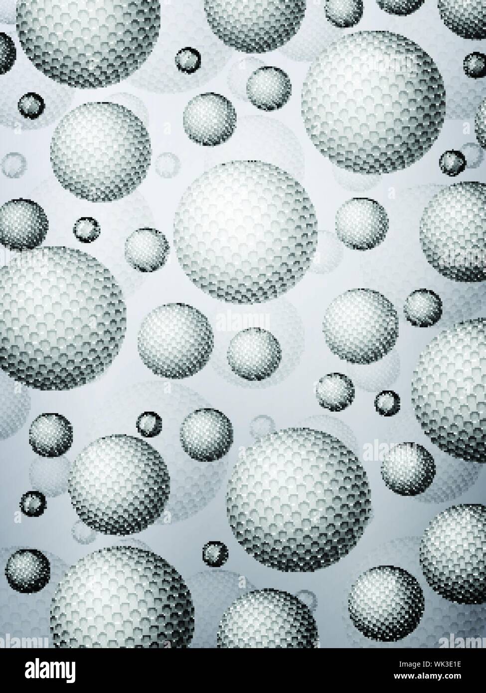 Background formed by golf balls. Vector illustration Stock Vector Image ...