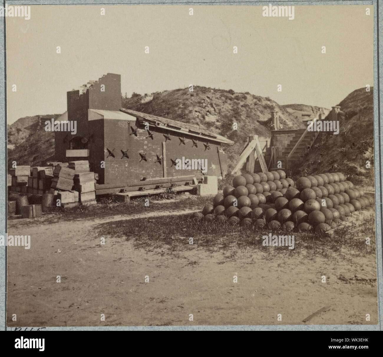 Interior views of Fort Sumter, in April, 1865 Abstract: Photograph ...
