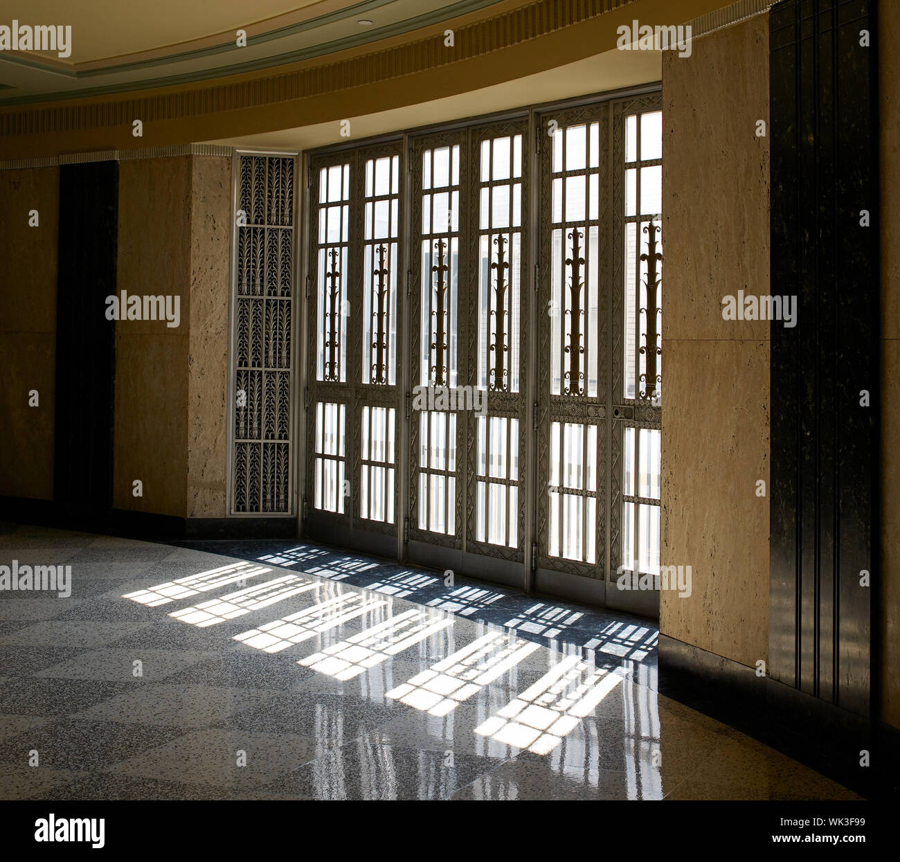 Interior windows, U.S. Custom House, Philadelphia, Pennsylvania Stock ...