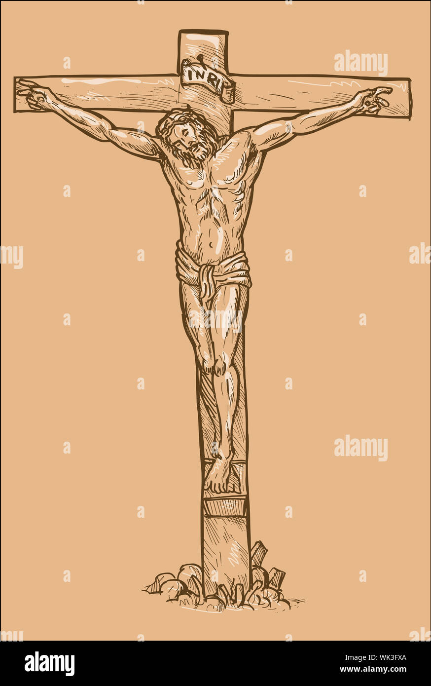 Jesus On The Cross Images To Draw How To Draw A Cross Easy