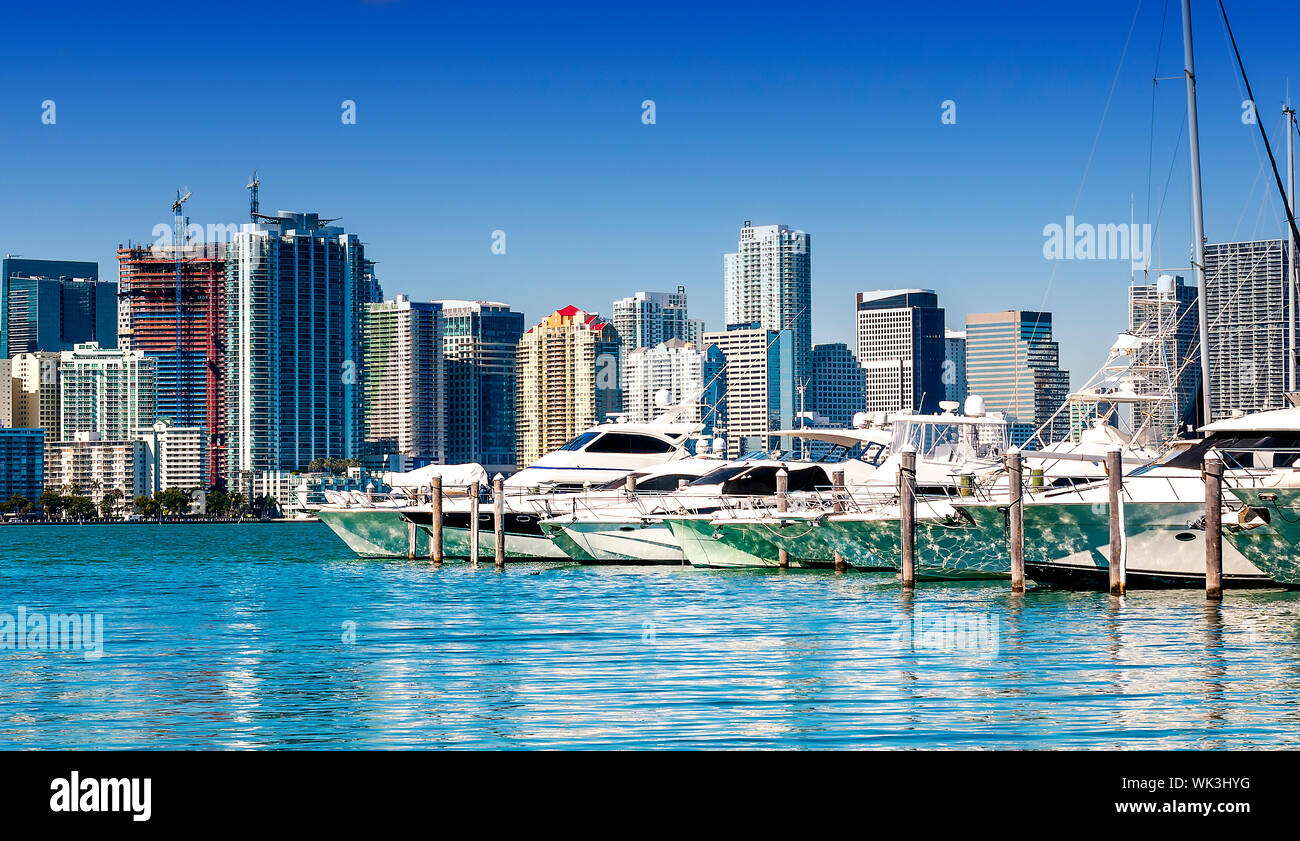 Miami south beach port entry channel hi-res stock photography and ...