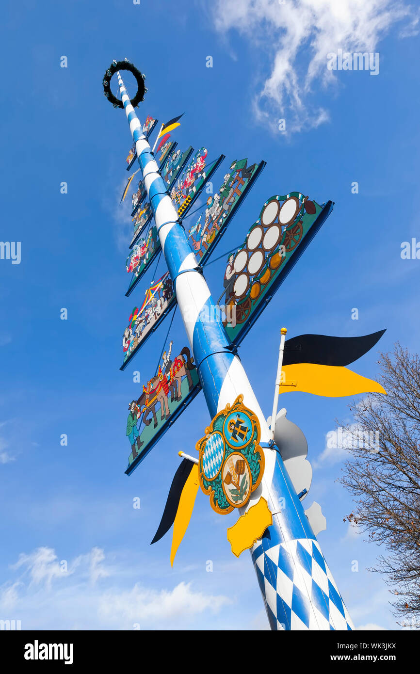 Bavarian village pole hi-res stock photography and images - Alamy